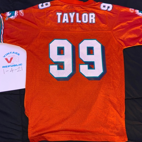 Reebok | Shirts & Tops | Vintage Miami Dolphins Jason Taylor Youth ...